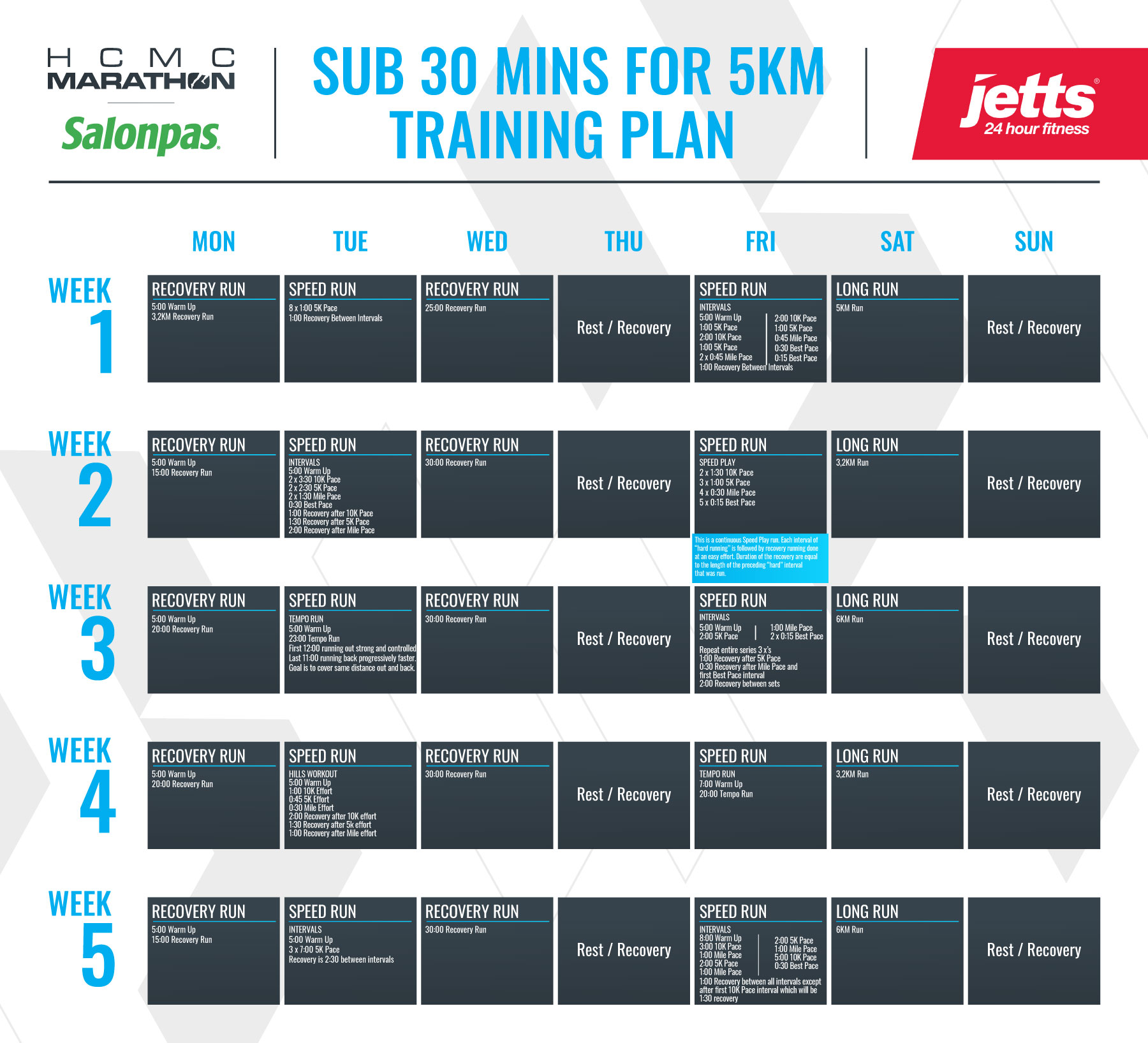 TRAINING PLANS - HCMC Marathon