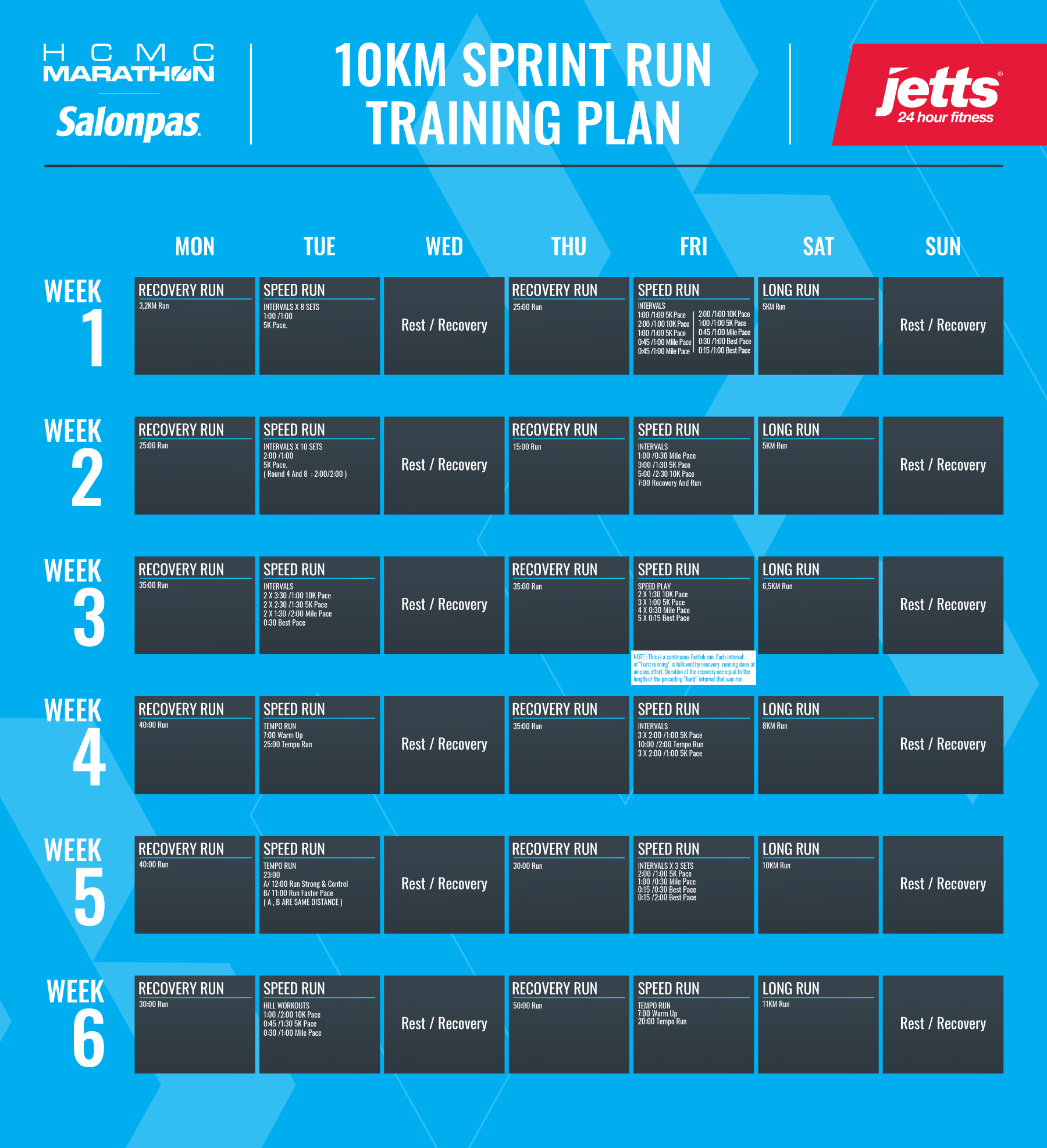 6 week 10K Marathon Training Plan HCMC Marathon 6 week 10K Marathon Training Plan HCMC Marathon